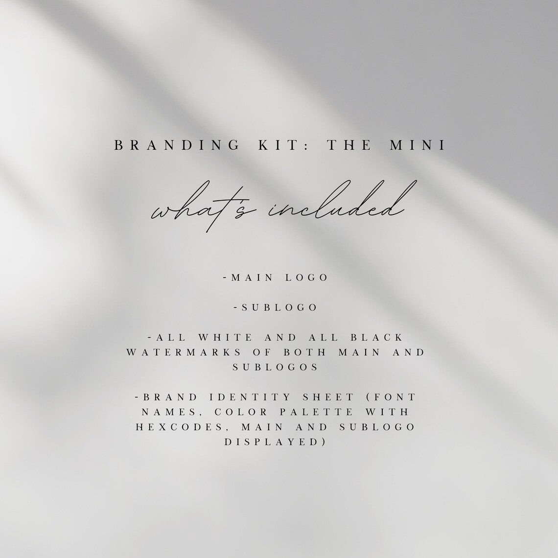 Branding Kit: The Mini Minimalist Custom | Etsy