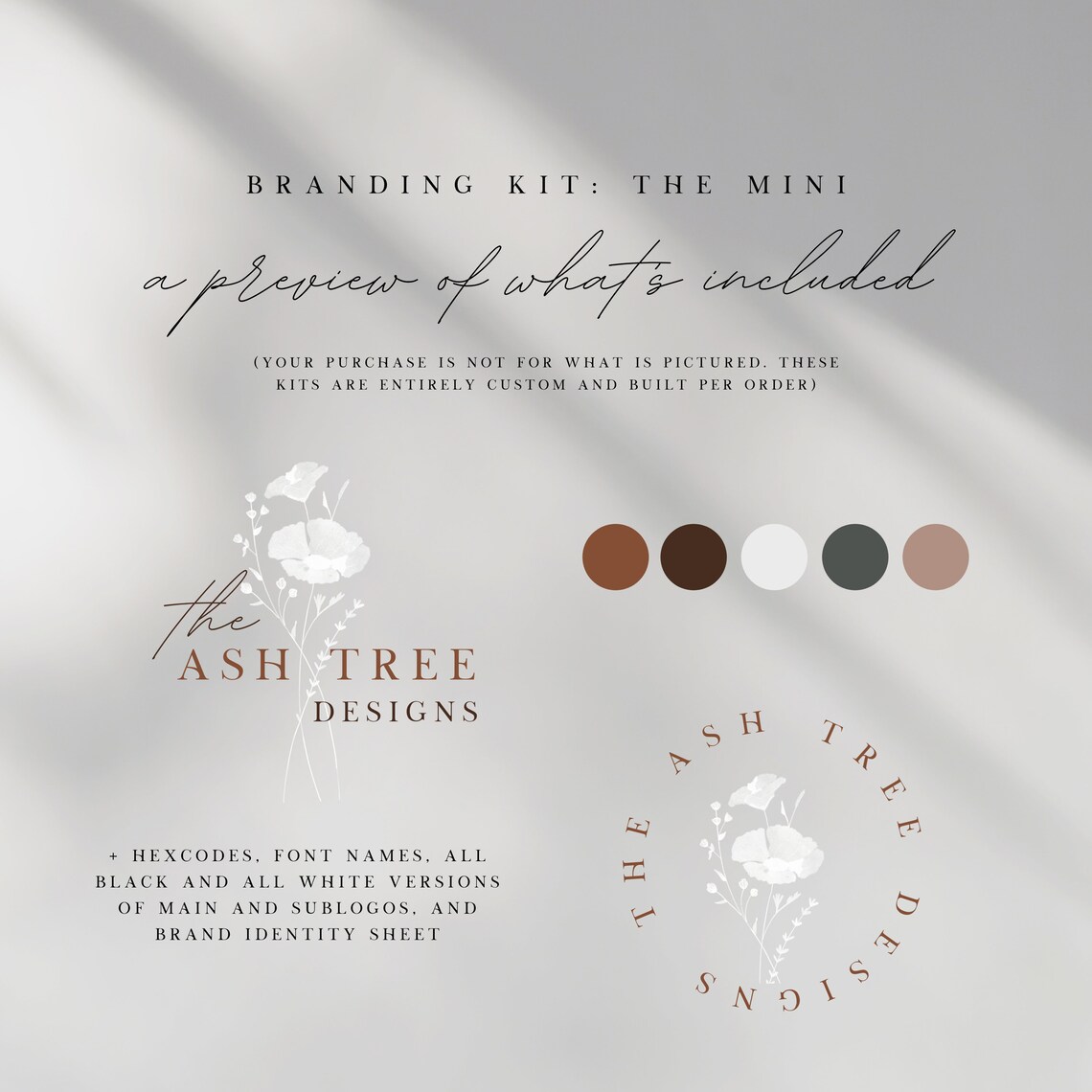 Branding Kit: the Mini minimalist Custom - Etsy