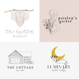 Custom Hand Drawn Logo minimalist - Etsy