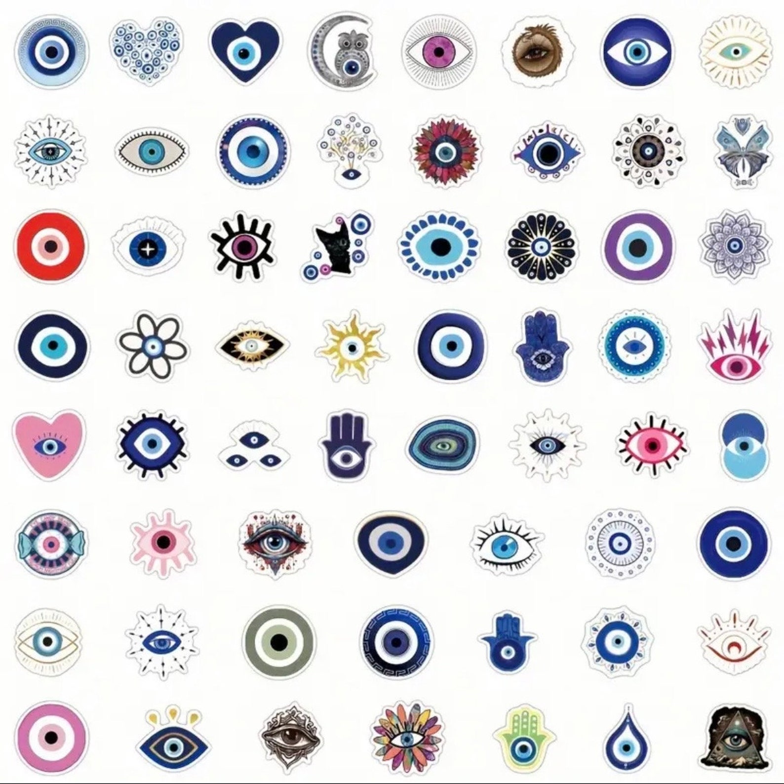 Evil Eye Sticker Pack / Evil Eye Stickers / Mystery Assortment Sticker ...