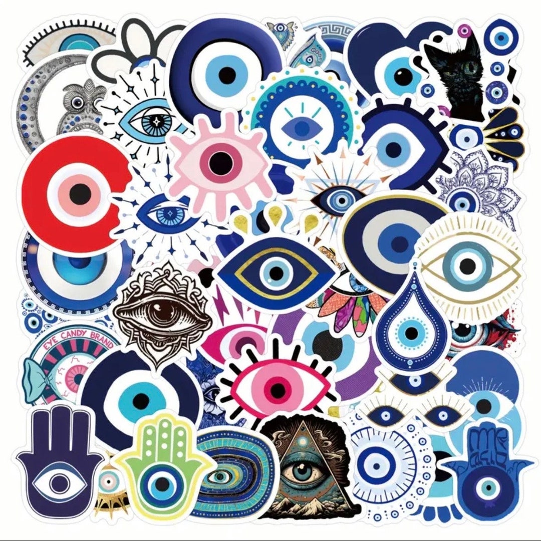 Evil Eye Sticker Pack / Evil Eye Stickers / Mystery Assortment Sticker ...
