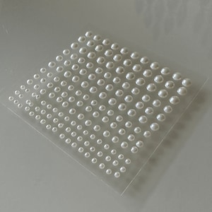 3D Pearl Stickers - DIY Pearls - 165 Pearls - Pearl Crafts - Decoration ...