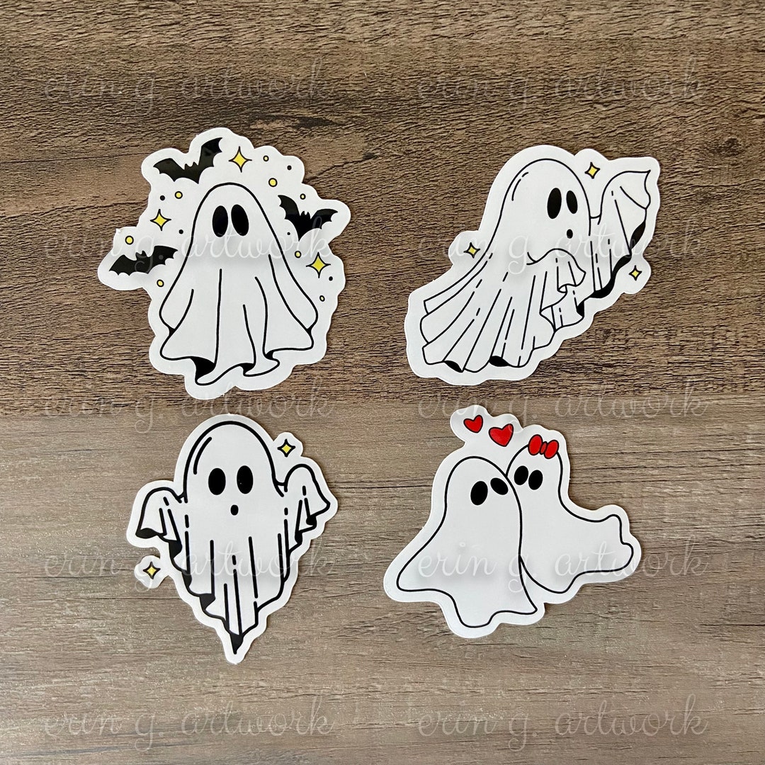 Ghost Stickers - Sticker Pack - Cute Ghosts - Halloween Stickers - Etsy