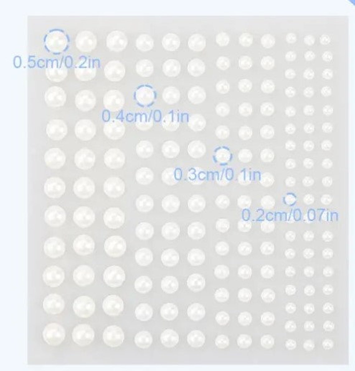 3D Pearl Stickers - DIY Pearls - 165 Pearls - Pearl Crafts - Decoration ...