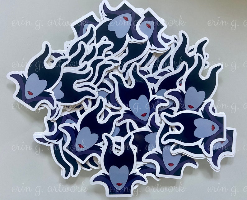 Disney Villain Silhouette Stickers - Disney Inspired - Halloween ...