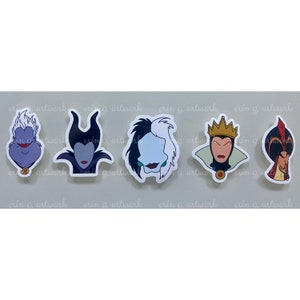 Disney Villain Silhouette Stickers - Disney Inspired - Halloween ...
