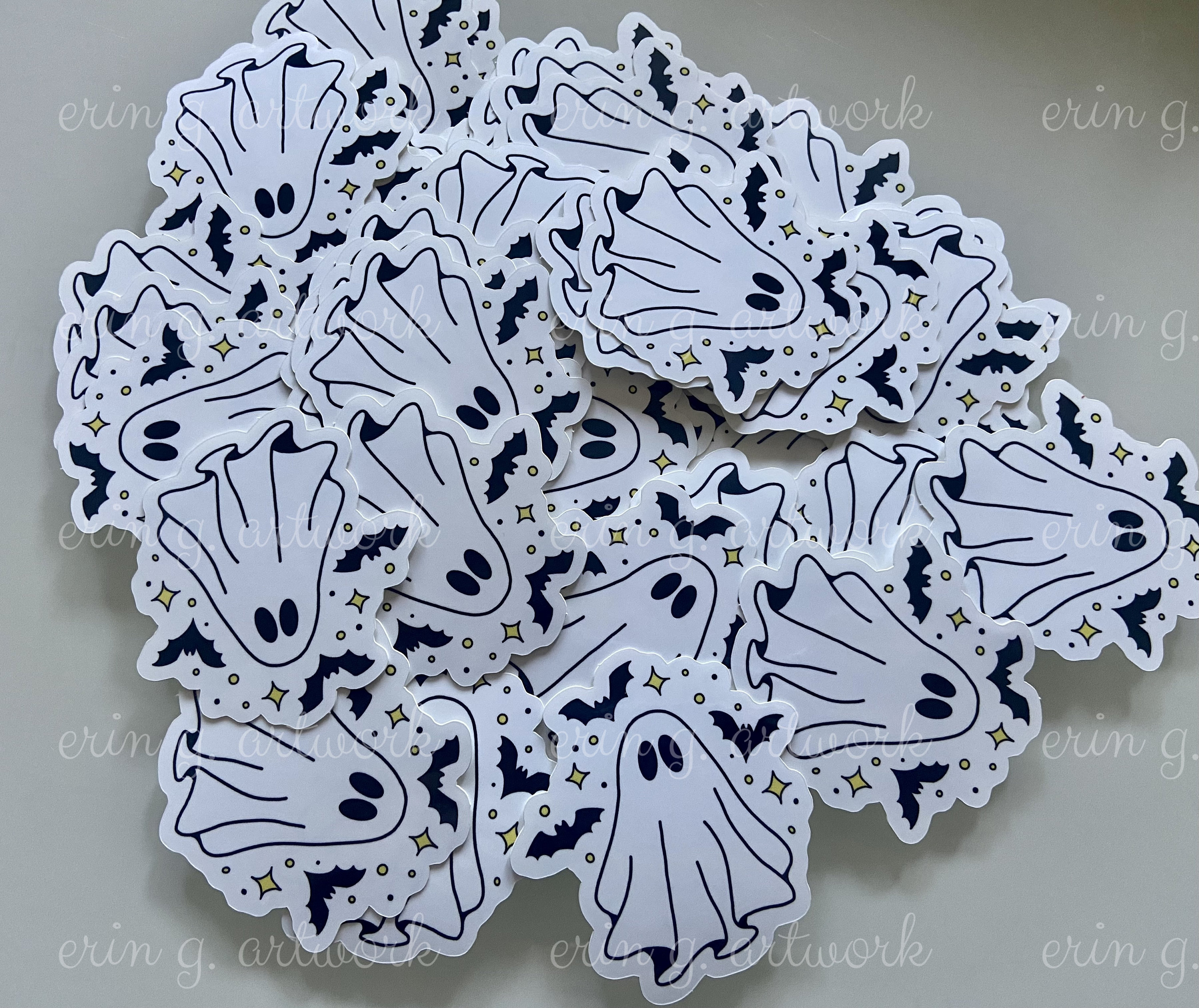 Ghost Stickers Sticker Pack Cute Ghosts Halloween - Etsy