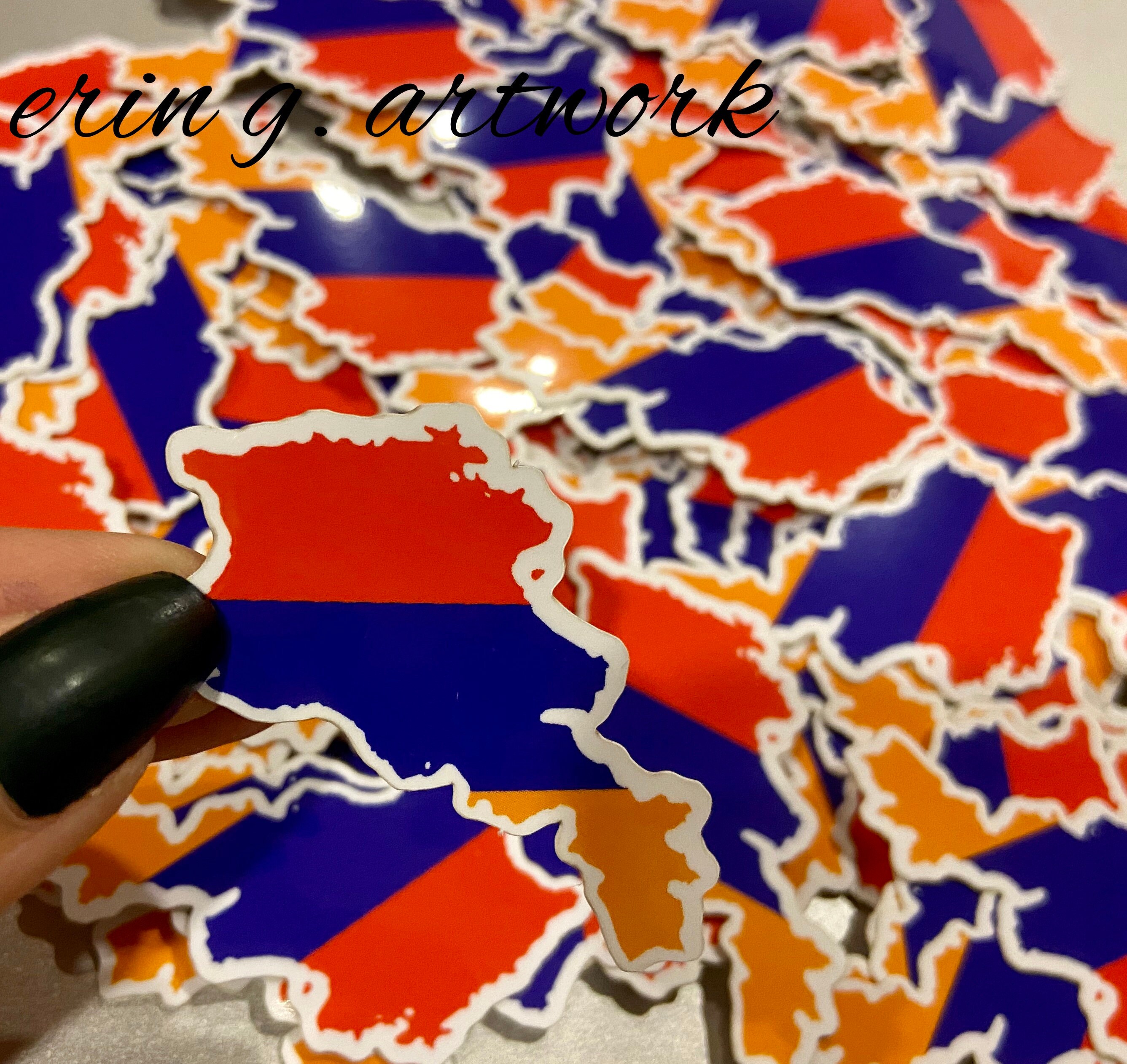 Armenian Stickers - Armenia Map / Flag - Etsy