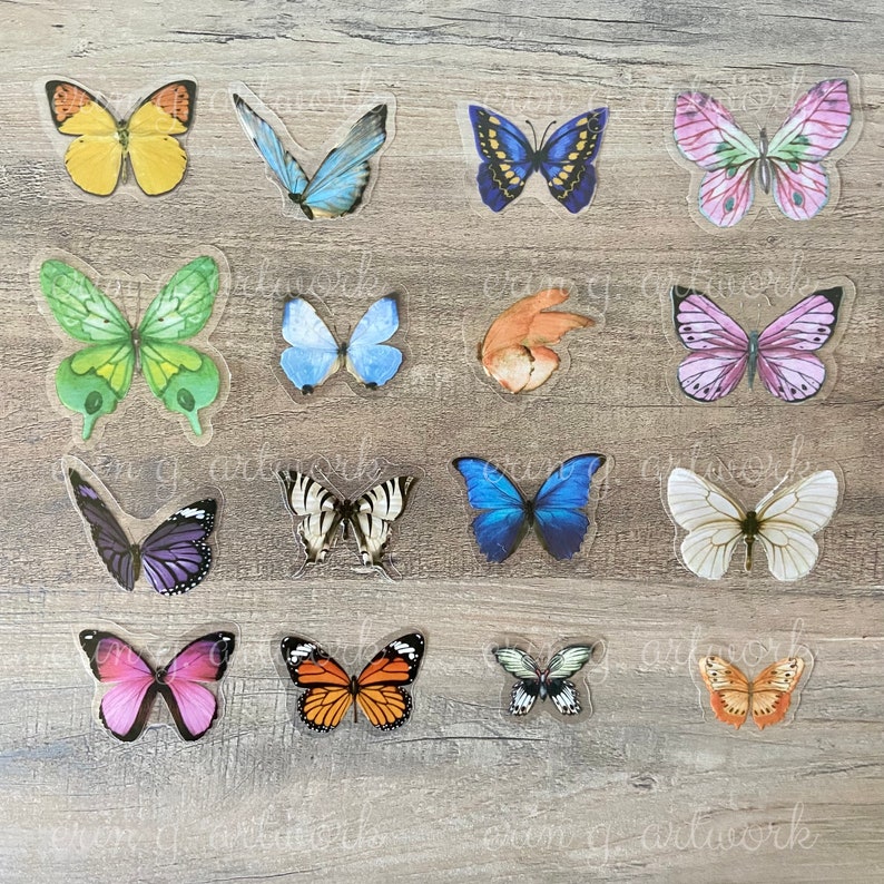 Butterfly Sticker Pack / Mystery Assortment of Butterflies - Etsy