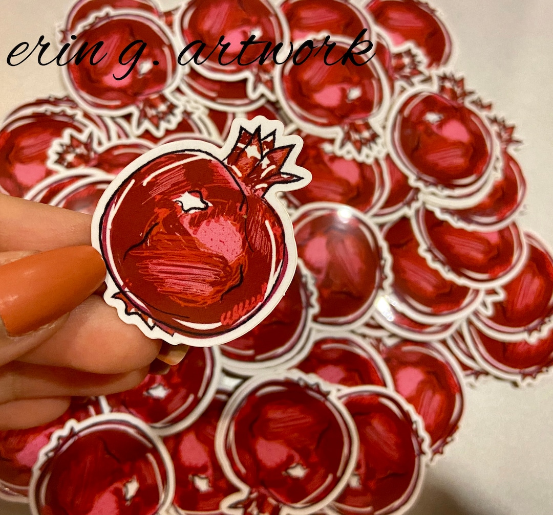 Pomegranate Sticker - Armenia / Artsakh Stickers - Armenian Sticker - Etsy