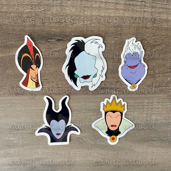 Disney Villain Silhouette Stickers Disney Inspired - Etsy