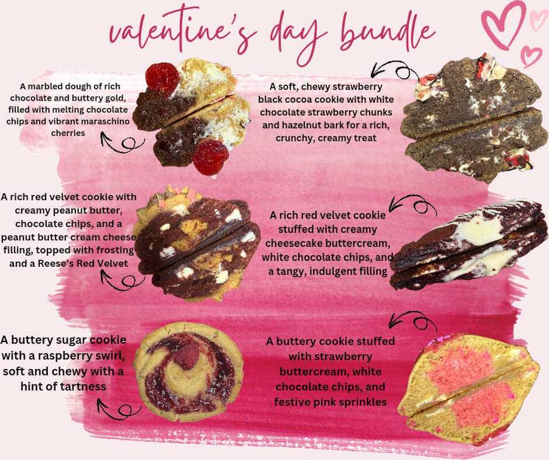 Valentine's Day Cookie Bundle - Etsy