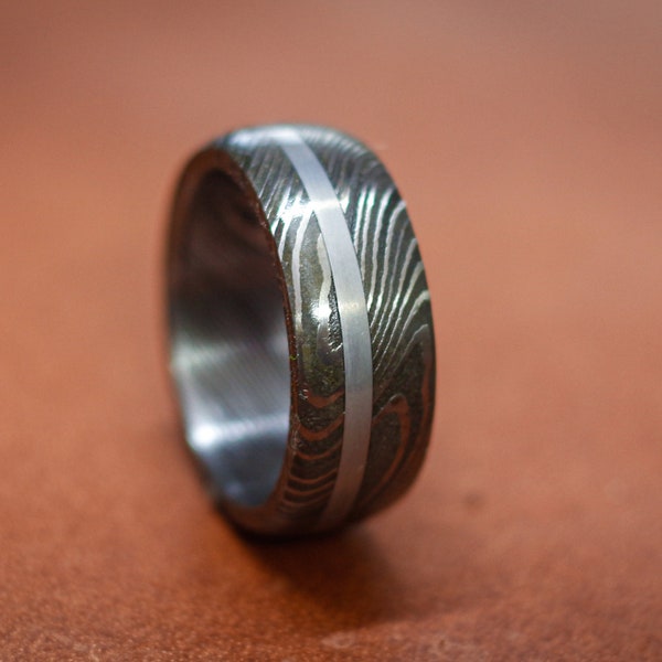 Damascus Steel Ring - Etsy