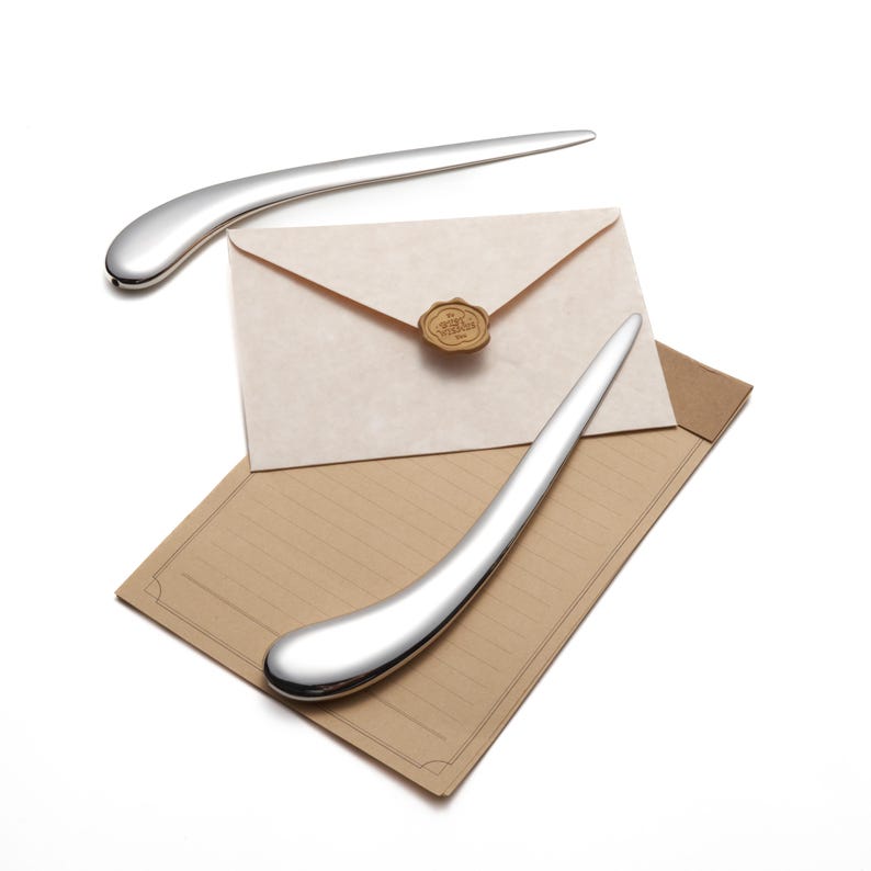 Personalized Silver Metal Letter Opener – Elegant Desk Accessory - Etsy