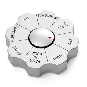 Silver Decision Maker Paperweight - Fun Executive Desk Toy - Etsy