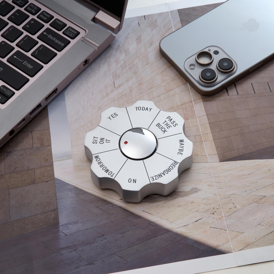 Silver Decision Maker Paperweight - Fun Executive Desk Toy - Etsy