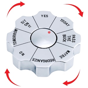 Silver Decision Maker Paperweight - Fun Executive Desk Toy - Etsy