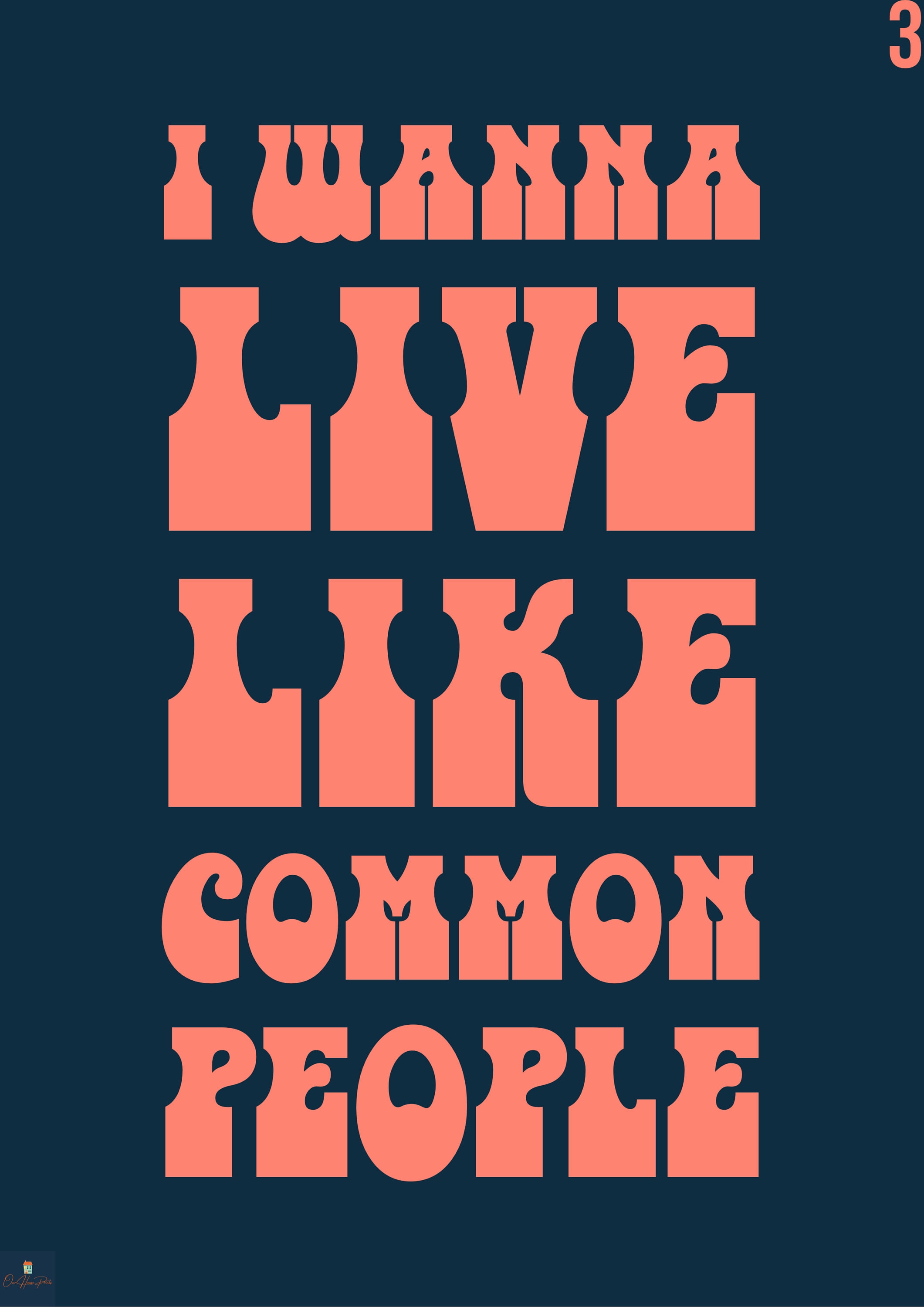 Common People Lyrics Print Pulp Inspired Music Poster. | Etsy