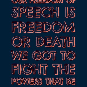 Fight the Power Lyrics Print Public Enemy Inspired Music Poster ...