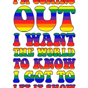 Im Coming Out Lyrics Print Diana Ross Inspired Music Poster. Wall Art ...
