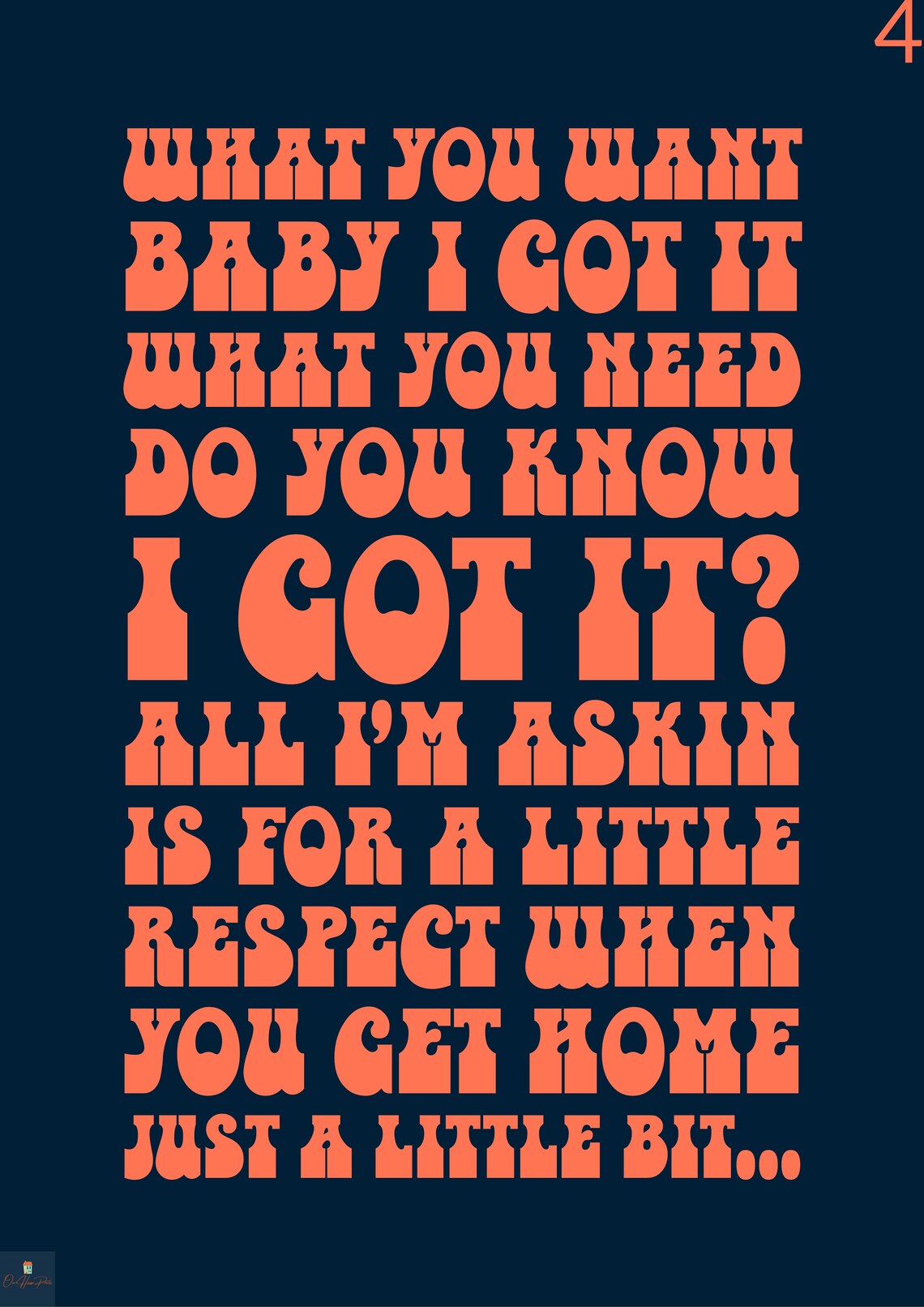 Respect Lyrics Print Aretha Franklin Otis Reading Inspired | Etsy