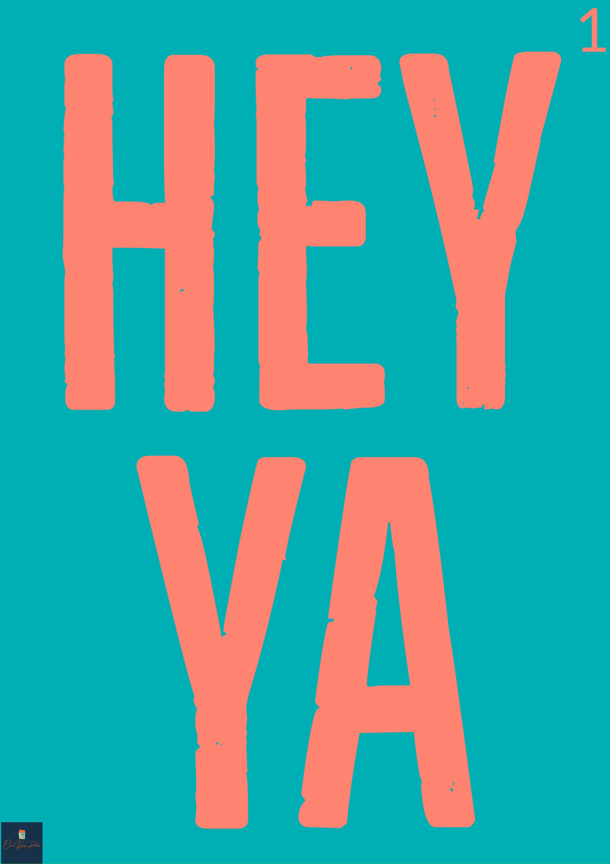 Hey Ya Lyrics Print Outkast Inspired Music Poster. - Etsy UK