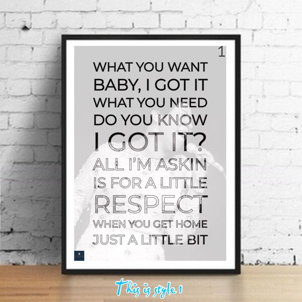 Respect Poster - Etsy