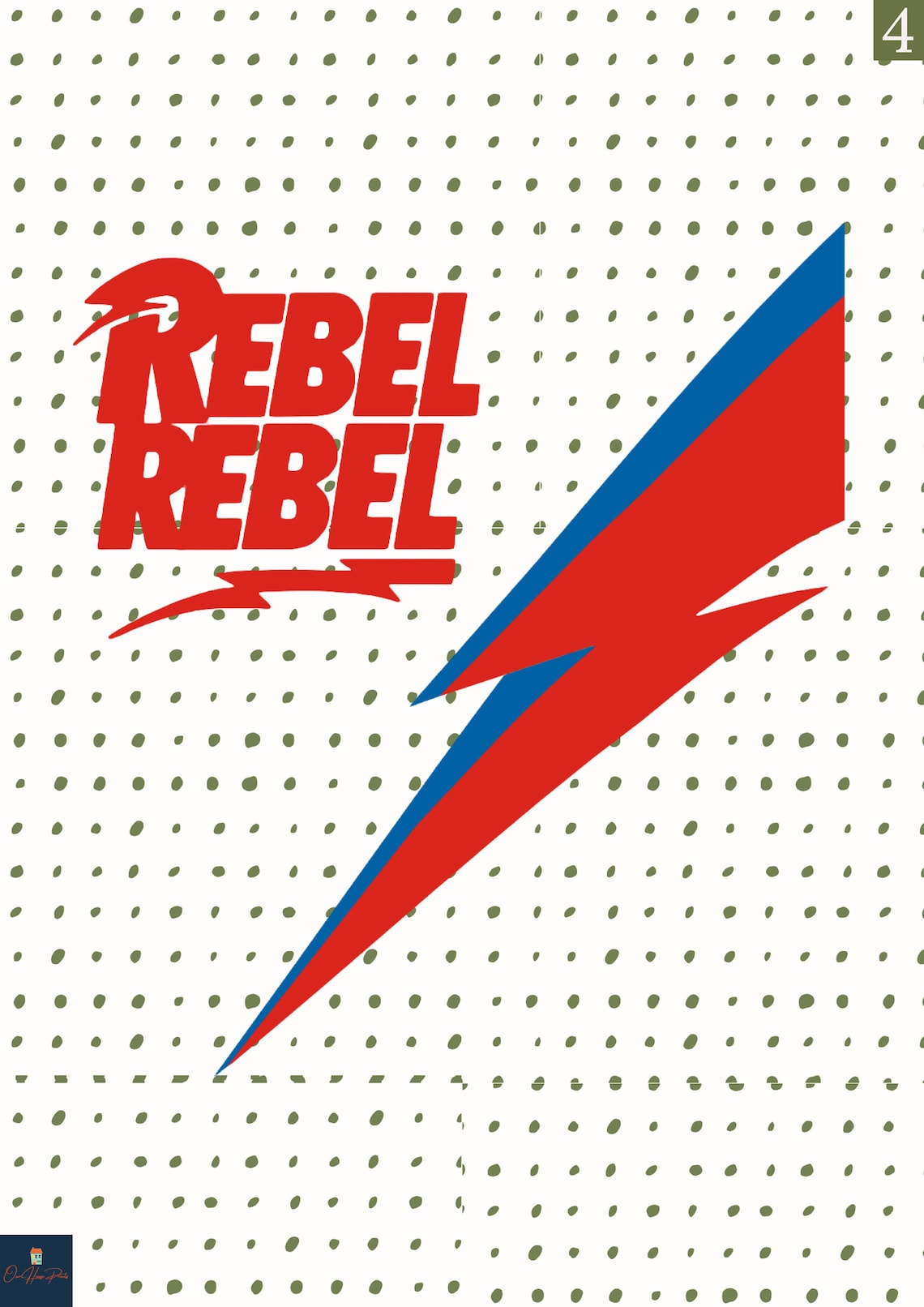 Rebel Rebel Lyrics Print David Bowie Inspired Music Poster. | Etsy