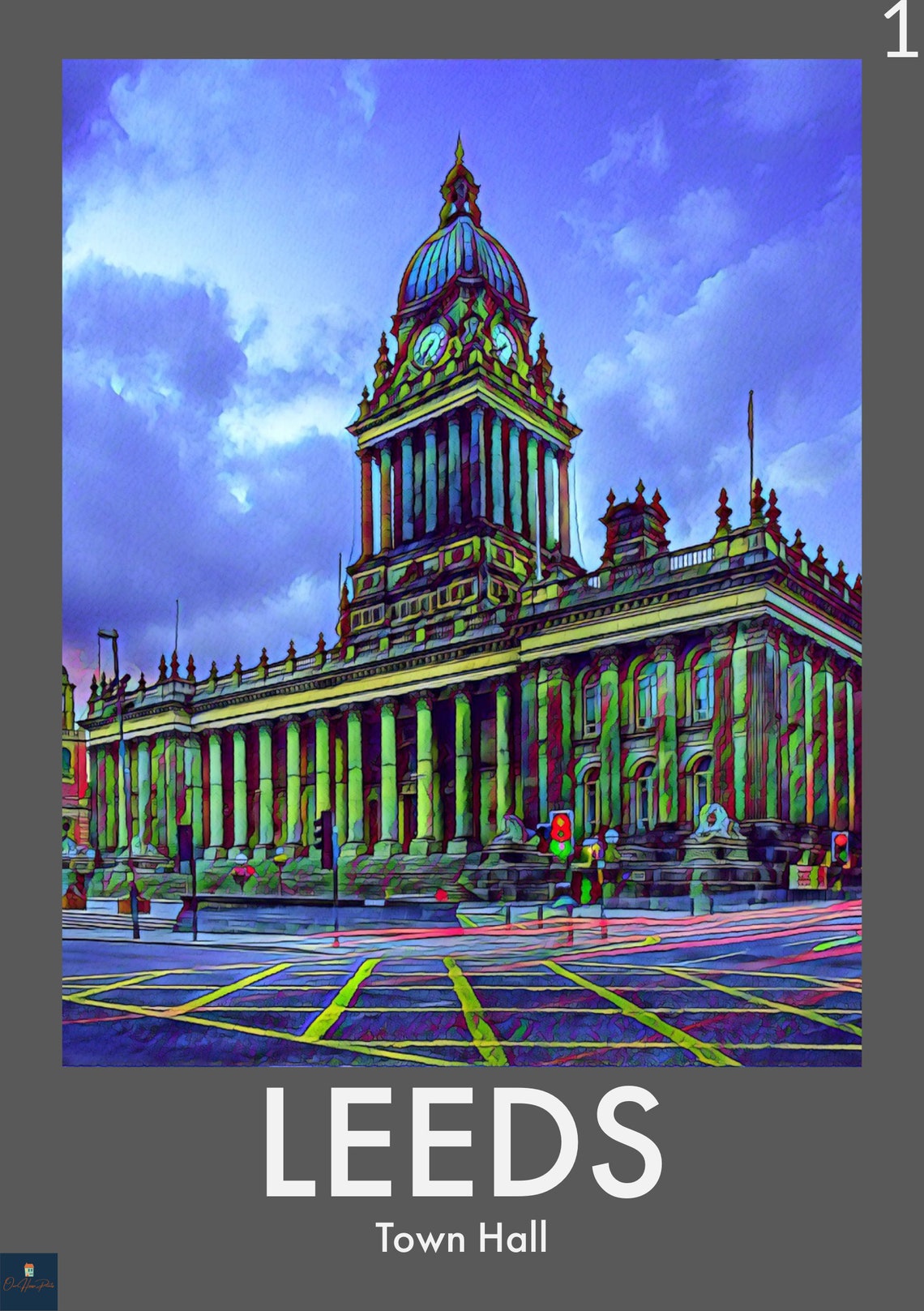 Leeds Vintage Travel Print Wall Art Poster. - Etsy UK