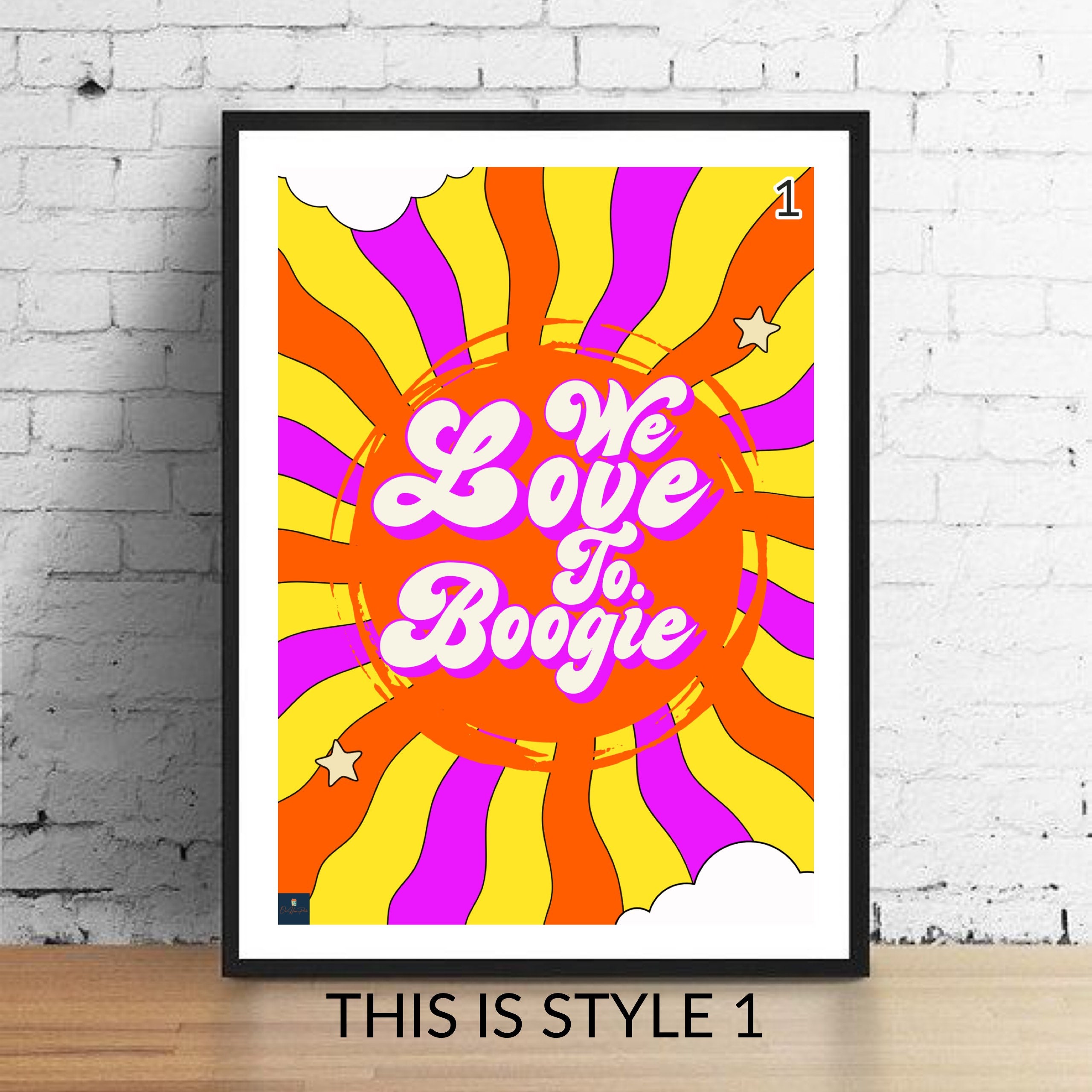 We Love To Boogie Lyrics Print T-Rex Inspired Music Poster. - Etsy 日本