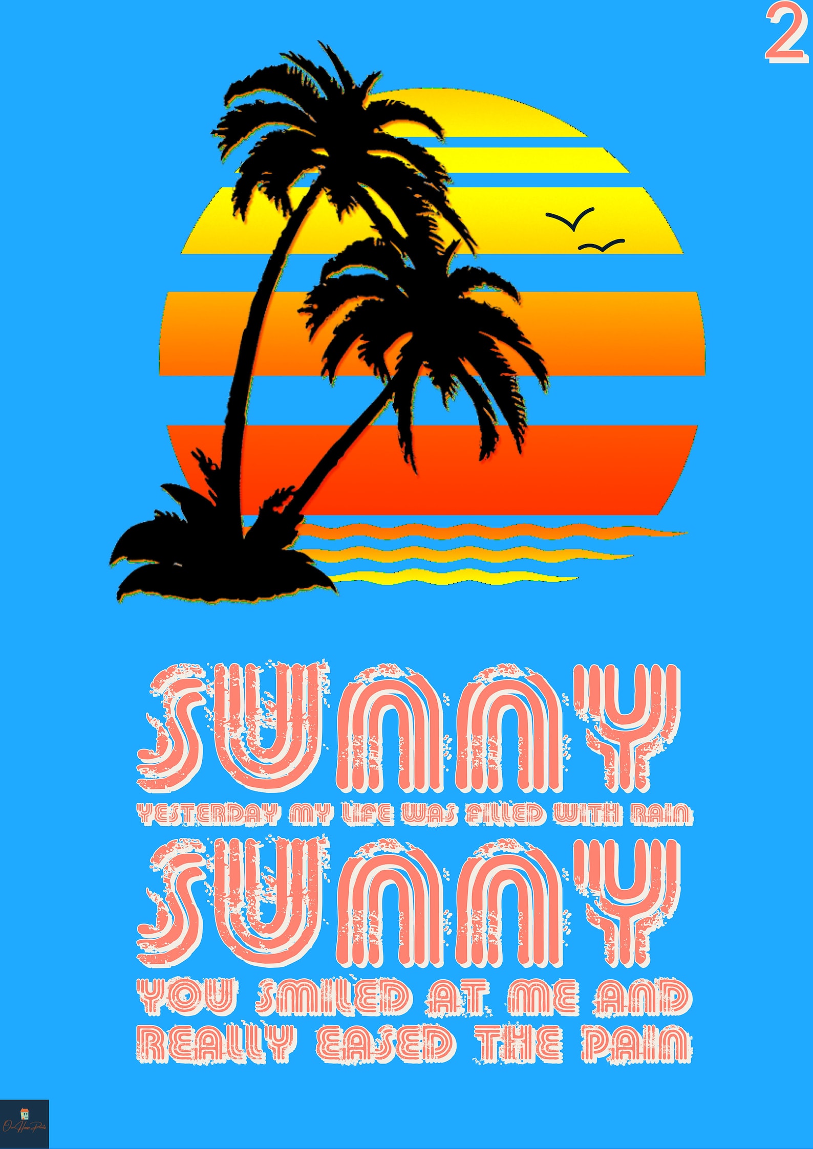 Sunny Lyrics Print Stevie Wonder Bobby Hebb Inspired Music | Etsy