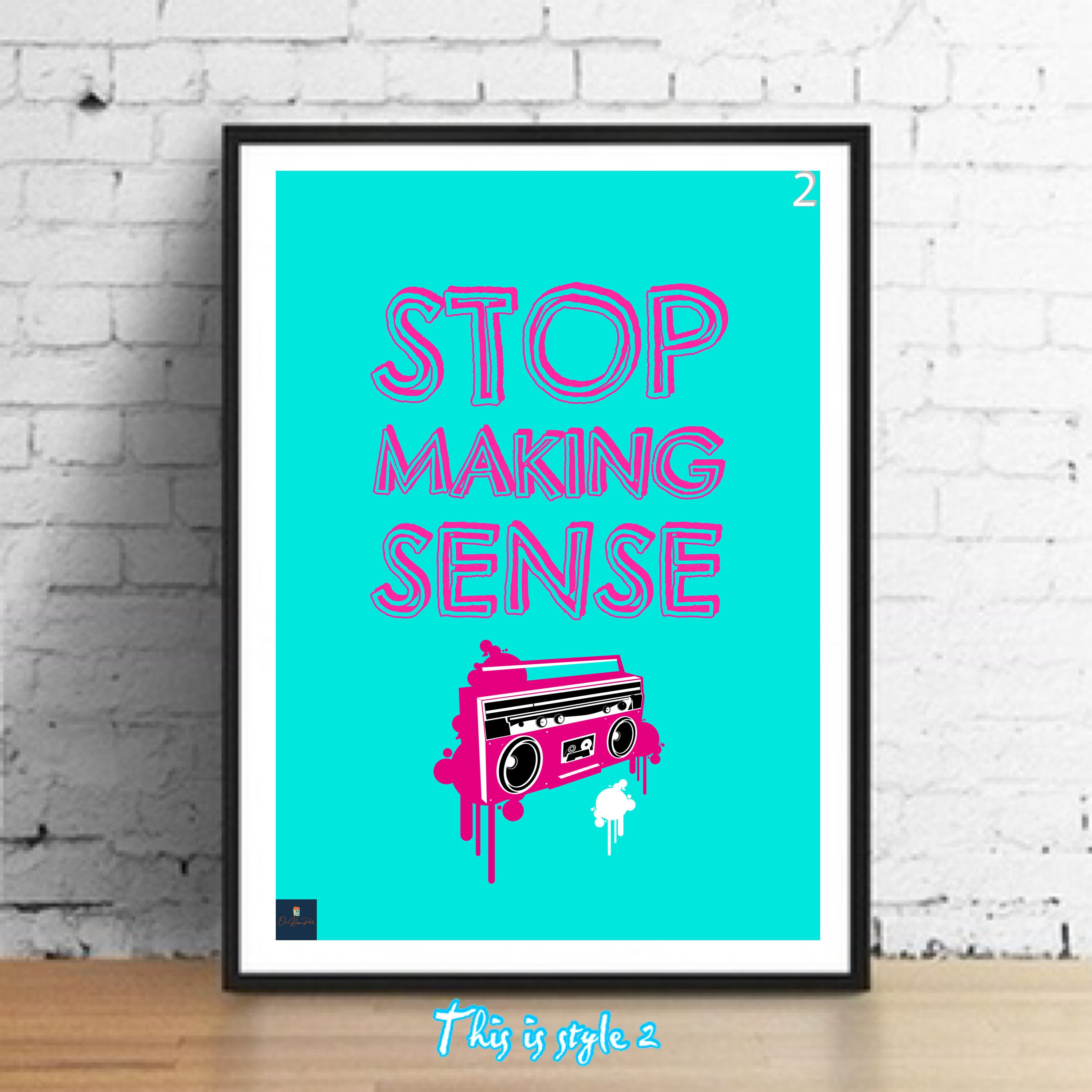 Stop Making Sense Lyrics Print Talking Heads Inspired Music - Etsy UK
