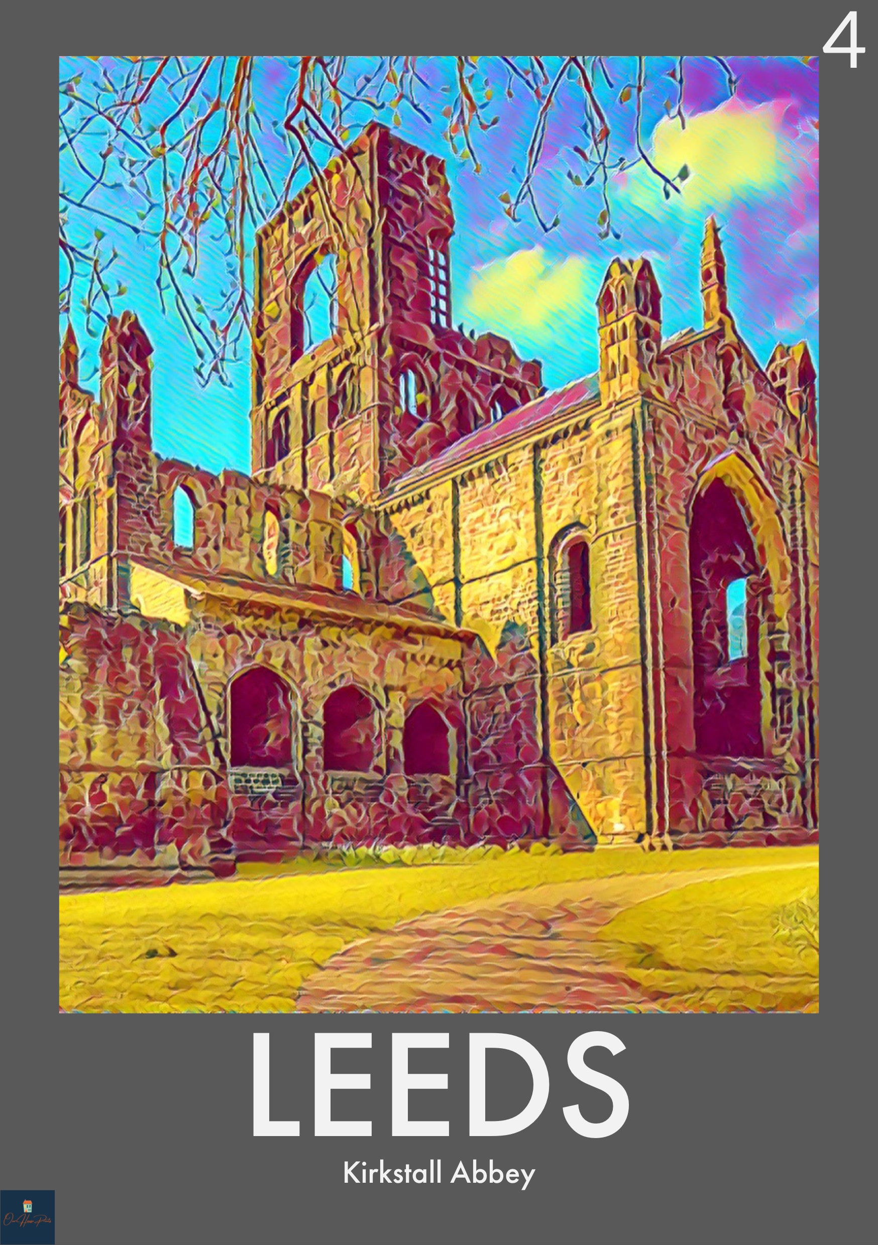 Leeds Vintage Travel Print Wall Art Poster. | Etsy