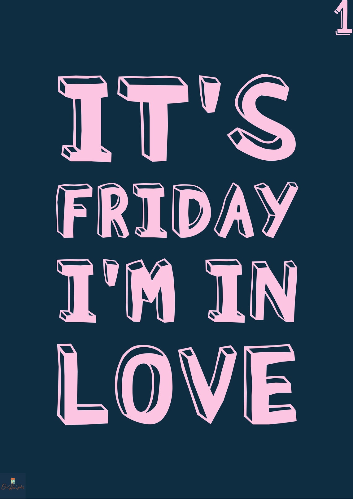 Friday I'm In Love Lyrics Print The Cure Inspired Music | Etsy