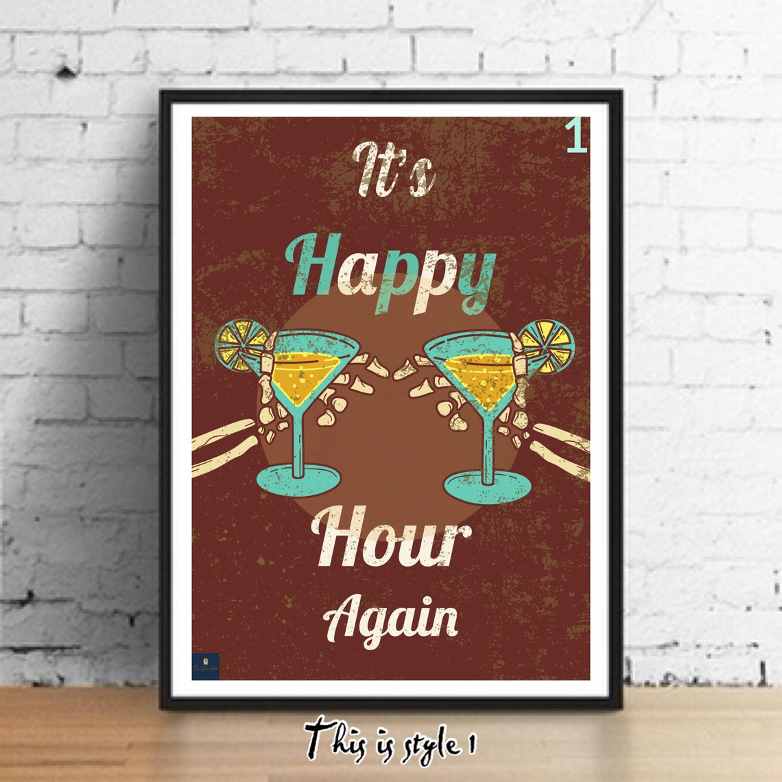 Happy Hour Lyrics Print The Housemartins Inspired Music | Etsy