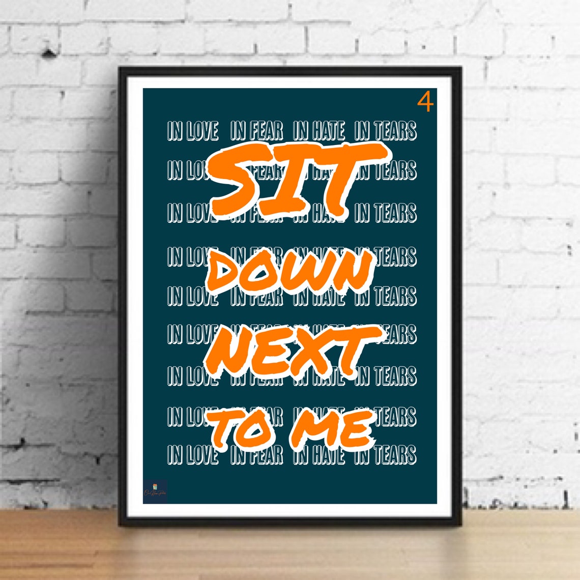 Sit Down Lyrics Print James Inspired Music Poster. | Etsy