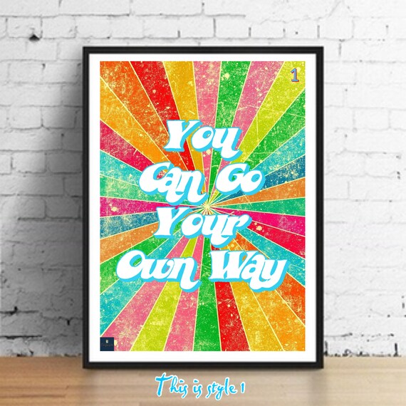 Go Your Own Way Lyrics Print Fleetwood Mac Inspired Music | Etsy