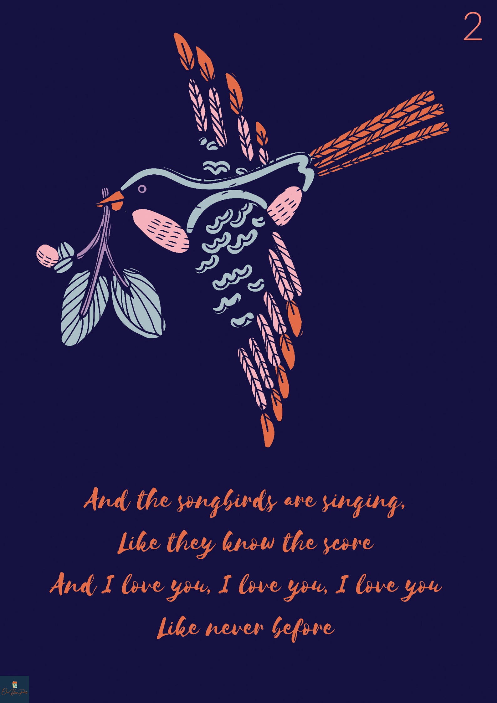 Songbird Lyrics Print Fleetwood Mac Eva Cassidy Inspired Etsy Uk