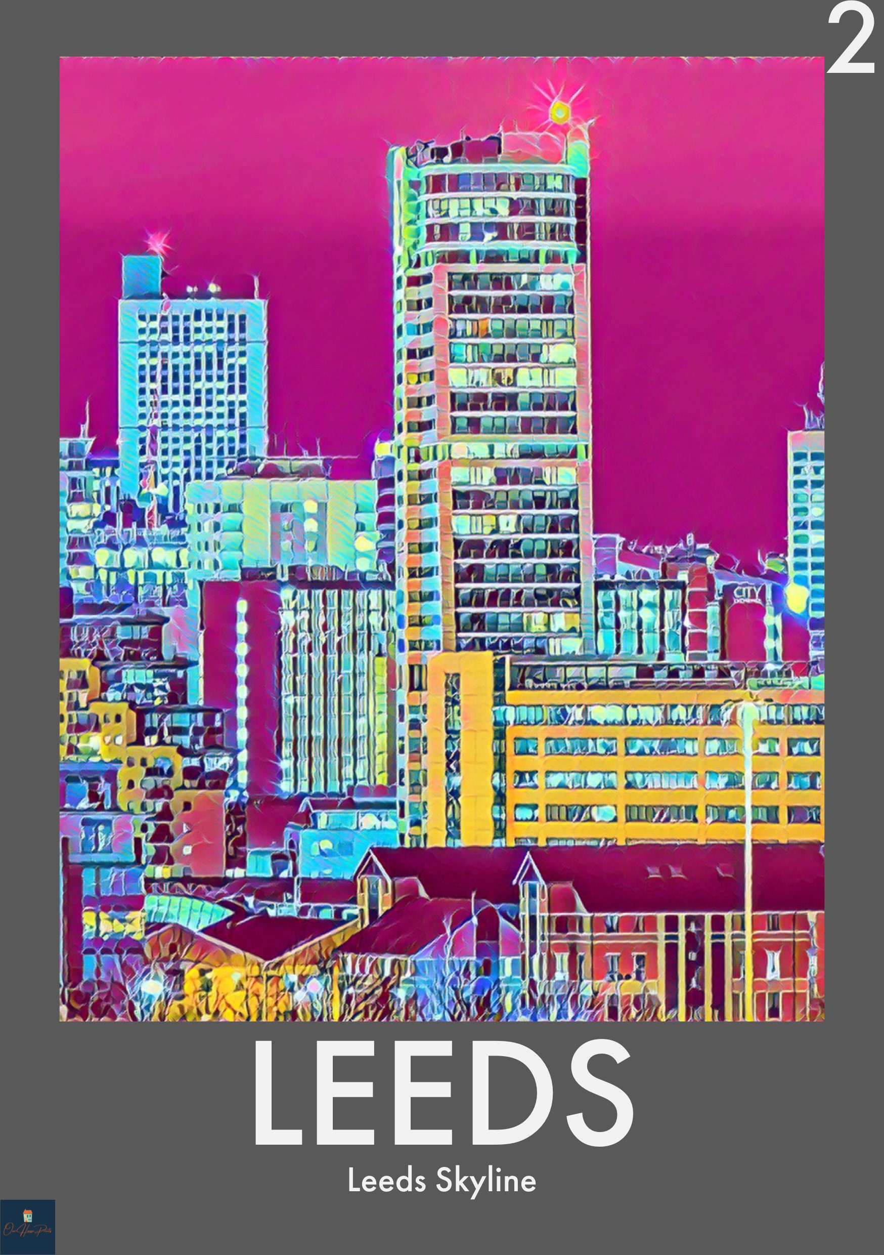 Leeds Vintage Travel Print Wall Art Poster. - Etsy UK