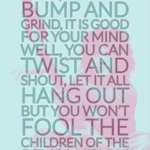 Children of the Revolution Lyrics Print T-rex Inspired Music Poster ...
