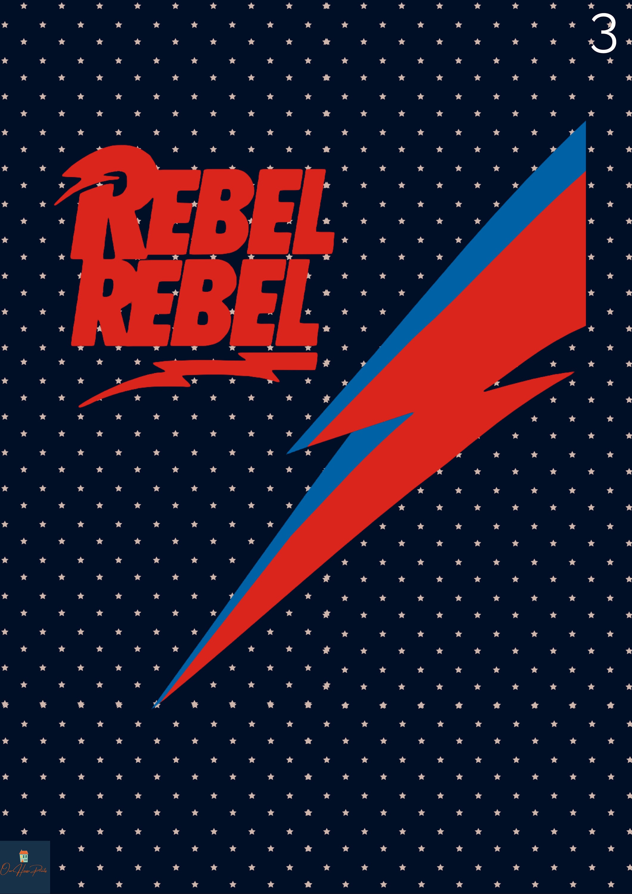 Rebel Rebel Lyrics Print David Bowie Inspired Music Poster. | Etsy