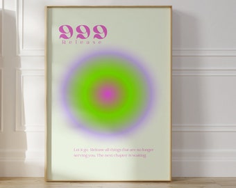 Angel Number 999 Poster - Etsy