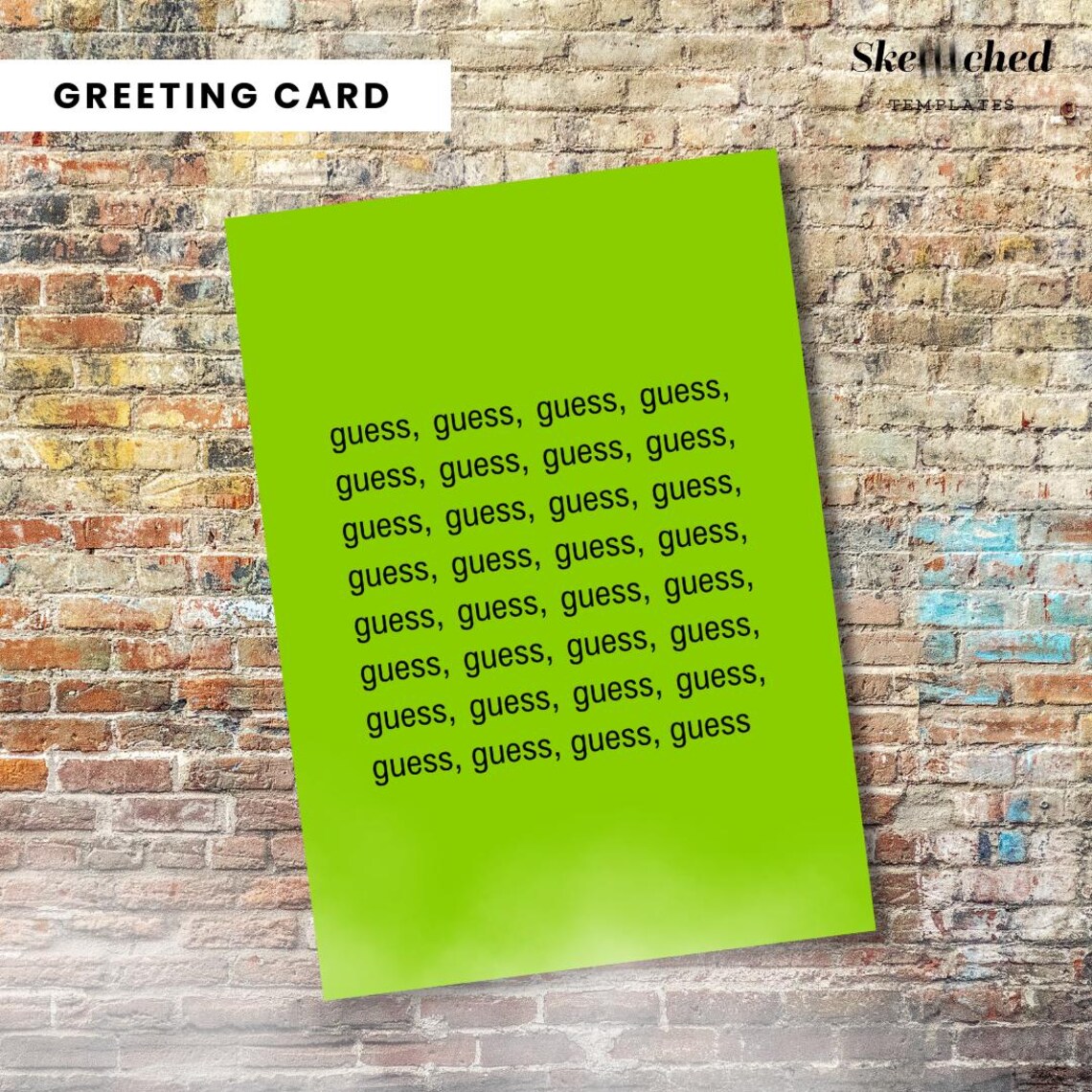 Guess the Colour of My Underwear Greetings Birthday Leaving Card Funny ...