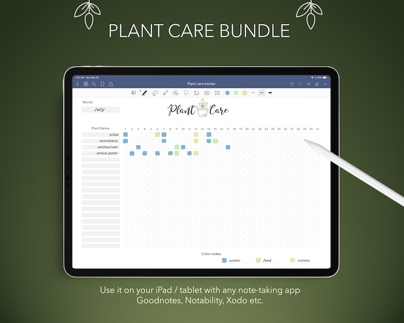 Plant Care Tracker & Guide / House Plant Journal Inserts / - Etsy