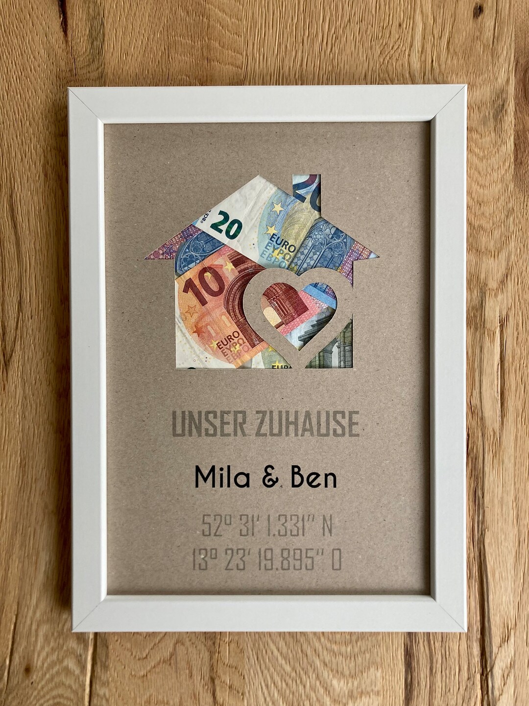 Personalized Gift of Money house to Move Into, Move, First Own ...