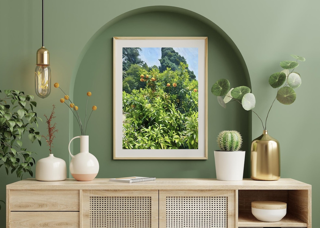Lemon Tree Poster Lake Como Italy Print Fruit Kitchen Wall Art Digital ...