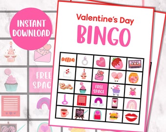 Valentine's Day Bingo Game - Etsy