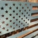 Galvanized Steel American Flag Small - Etsy