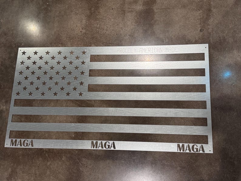 MAGA Steel American Flag - MAGA Edition - Etsy