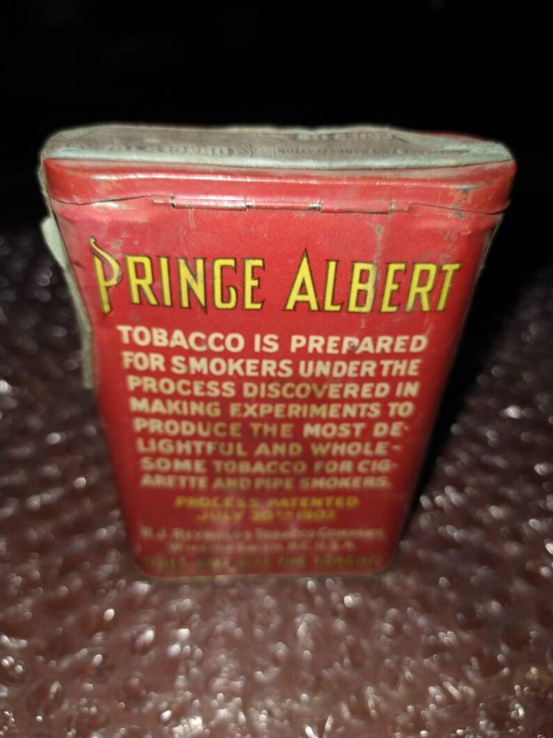 Vintage Prince Albert Tobacco Tin- Embossed - Etsy